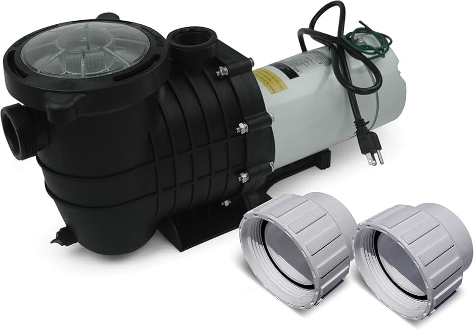 In-Ground Pool Pump - 110-120V/220-240V, 1.5HP, 110GPM, Wall Plug ...