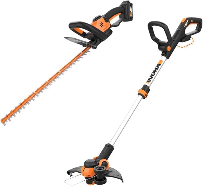 Worx Wg261 20v Power Share 22 Inch Cordless Hedge Trimmer Battery And