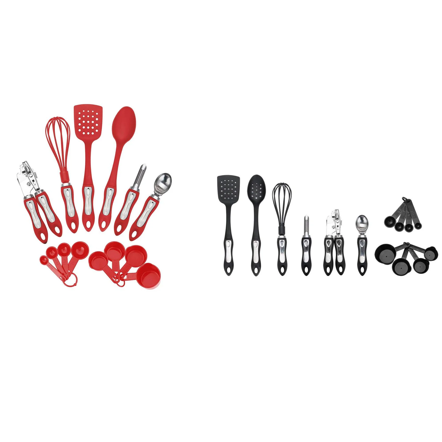 Hamilton Beach Kitchen 14 Piece Tool Set, Black & Tool and Gadget Set ...