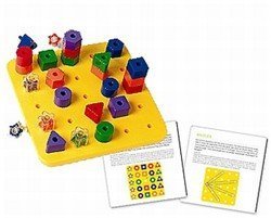 Discovery Toys Giant PEGBOARD with Stacking Shapes & Activity Cards ...