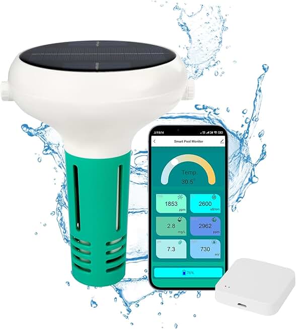 Smart Pool Monitor All in One CL/PH/EC/TDS/ORP/Temp/Salinity APP ...