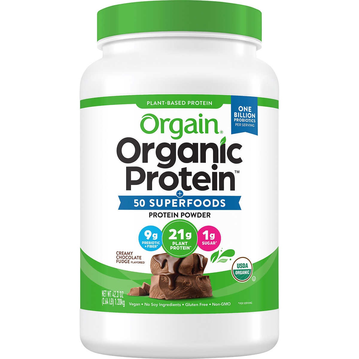 Orgain Organic Protein and Superfoods Plant Based Protein Powder ...