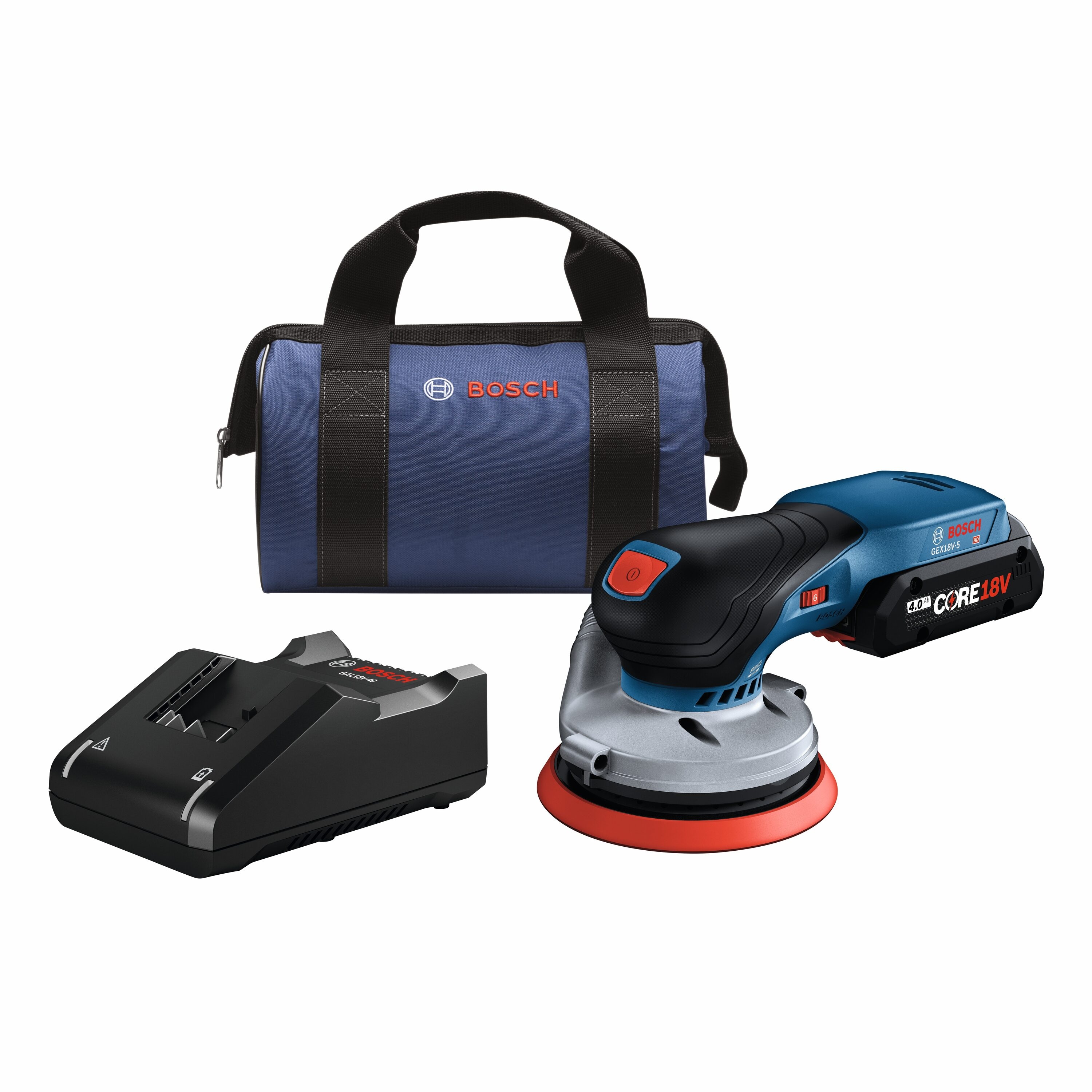 Bosch 18-Volt 4-Amp Brushless Cordless Orbital Sander with Dust ...