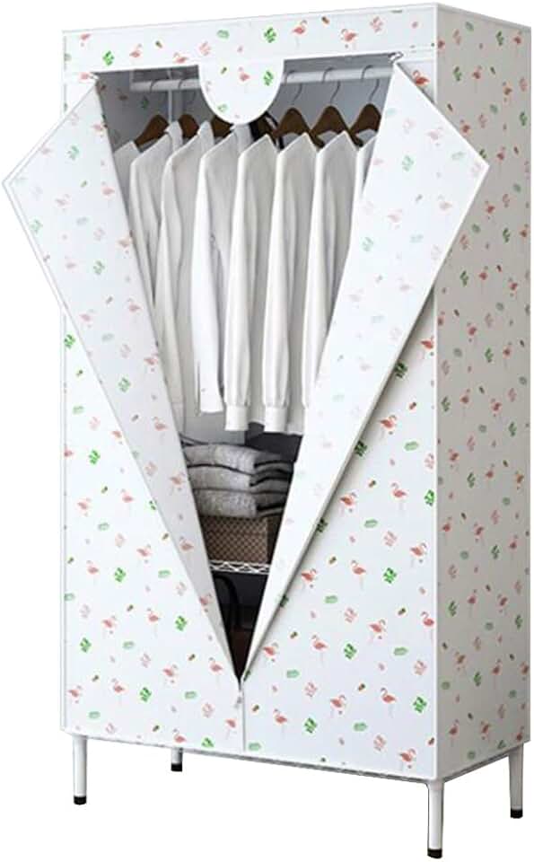 Cloth Wardrobe Closet, Fabric Cabinet Portable Foldable Closet Garment ...