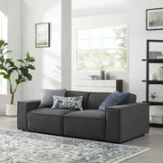 Modway Restore 2-Piece Sectional Sofa in Charcoal - Arizona Outlet