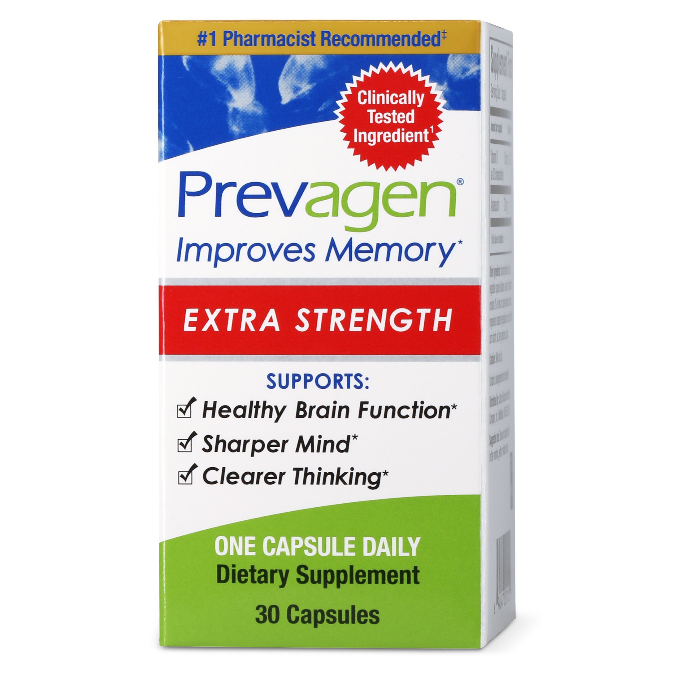 Prevagen Improves Memory - Extra Strength 20mg, 30 Capsules, with ...