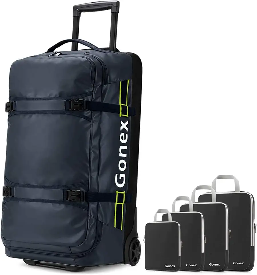 Gonex Rolling Duffle Bag with Compression Packing Cubes - Costco Arizona