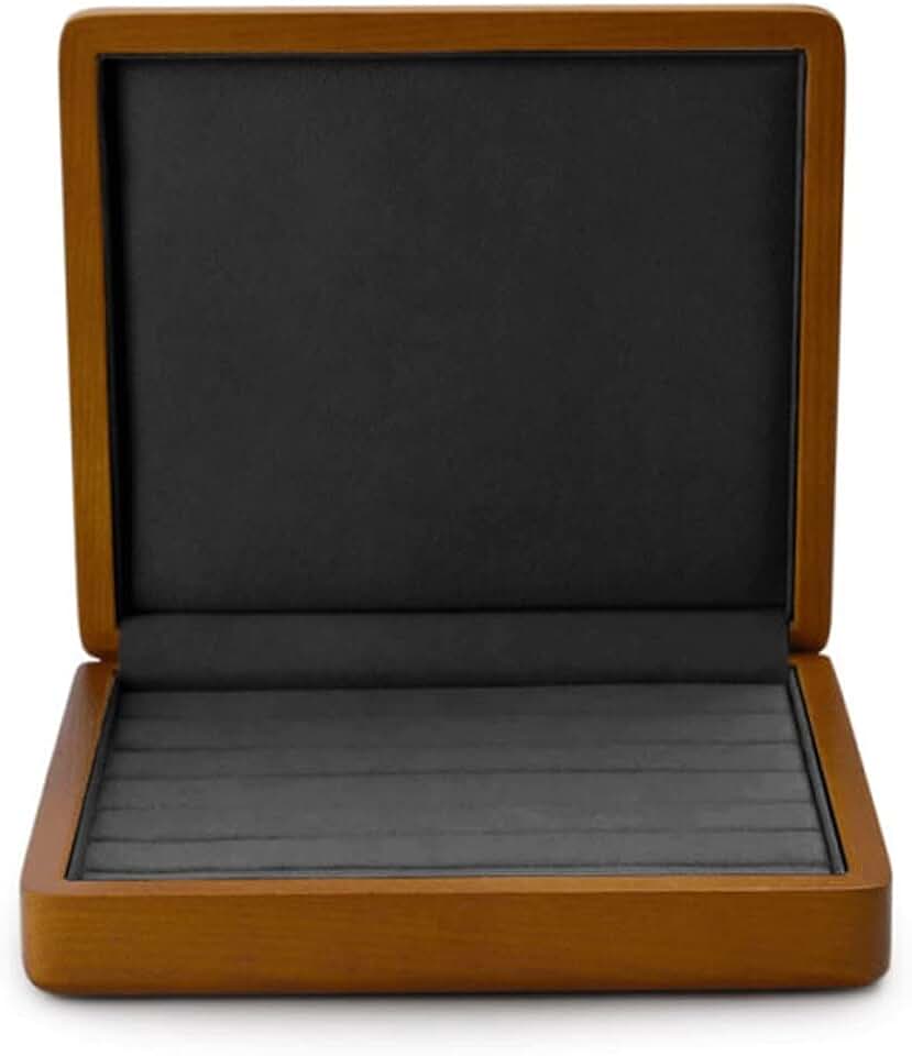 Solid Wooden Jewelry Display Box Display Holder With Microfiber Jewelry ...