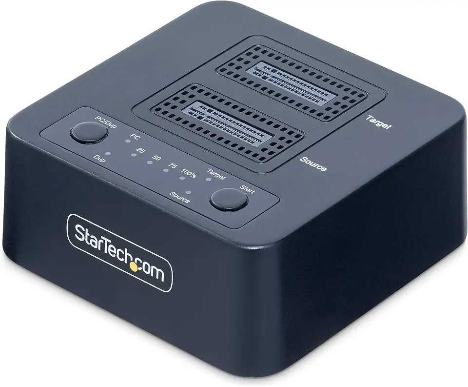 StarTech.com 1:1 M.2 NVMe Drive Duplicator, 90GBpm Standalone M.2 SSD ...