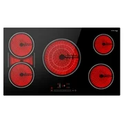 Gasland Chef 36in. 5 Elements Radiant Electric Cooktop in Black with ...