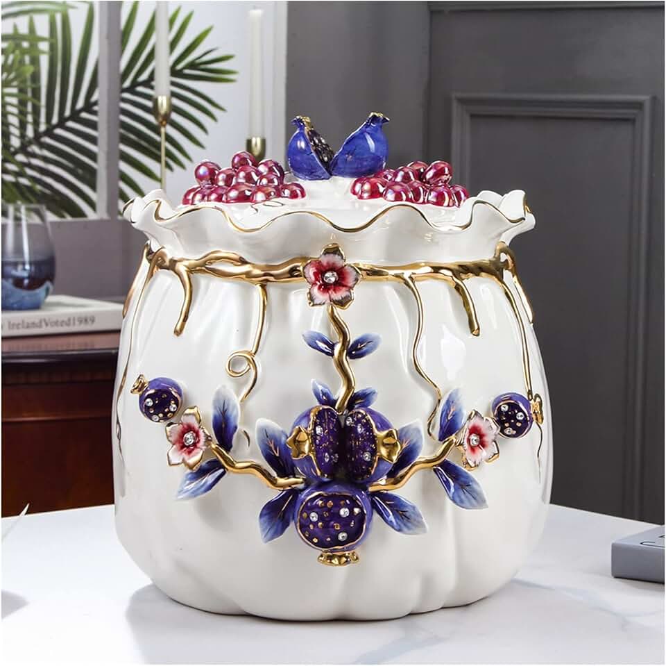 Creative Rice Dispenser, High-Capacity Ceramic Rice Container Storage ...