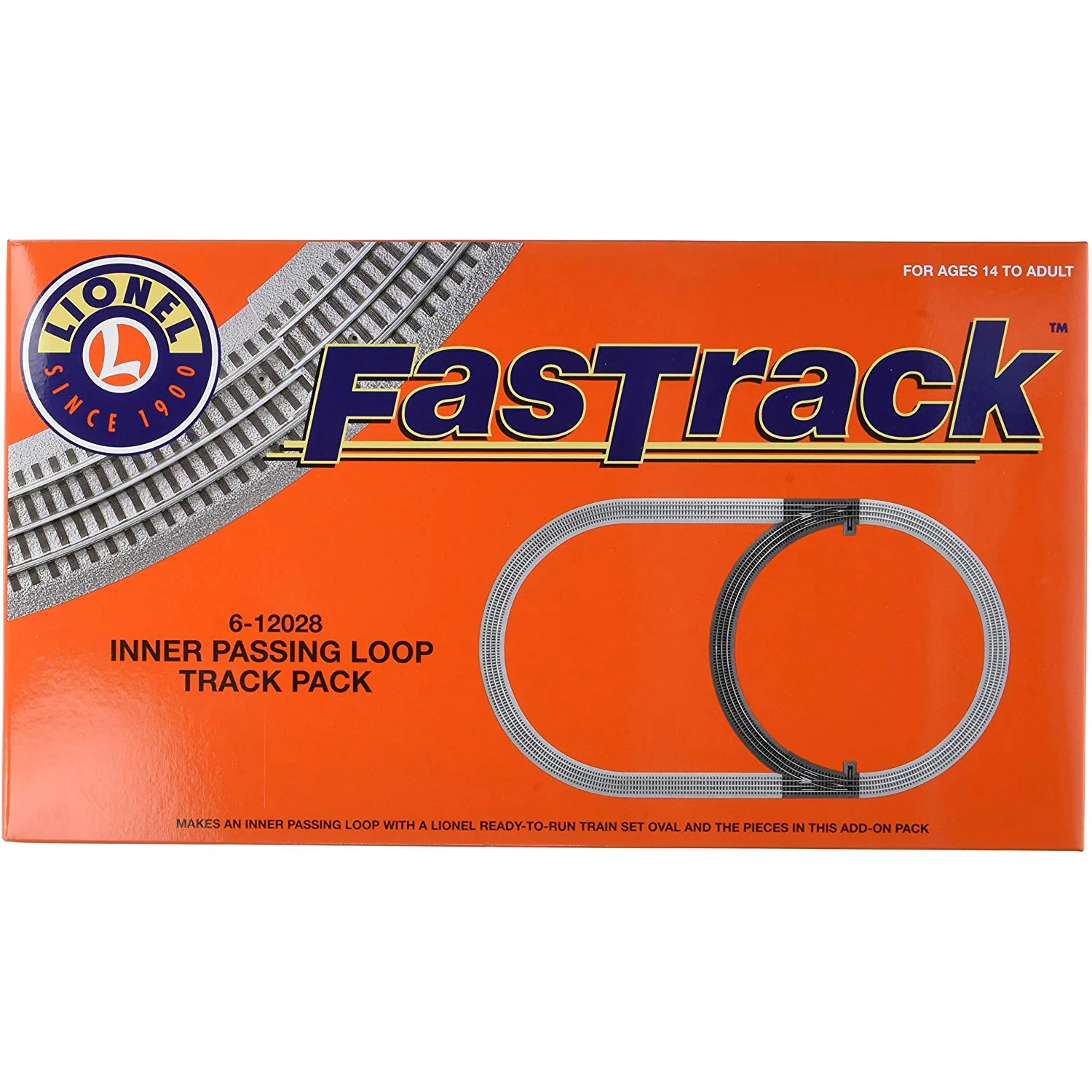 Lionel FasTrack Electric Model Train O Gauge Inner Passing Loop Add-On ...