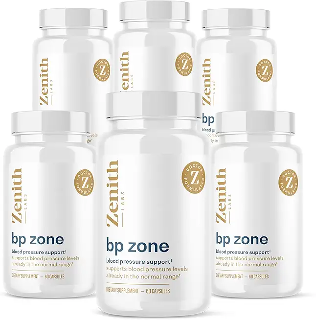 Zenith Labs BP Zone Natural Blood Pressure Supplement Advanced Formula ...