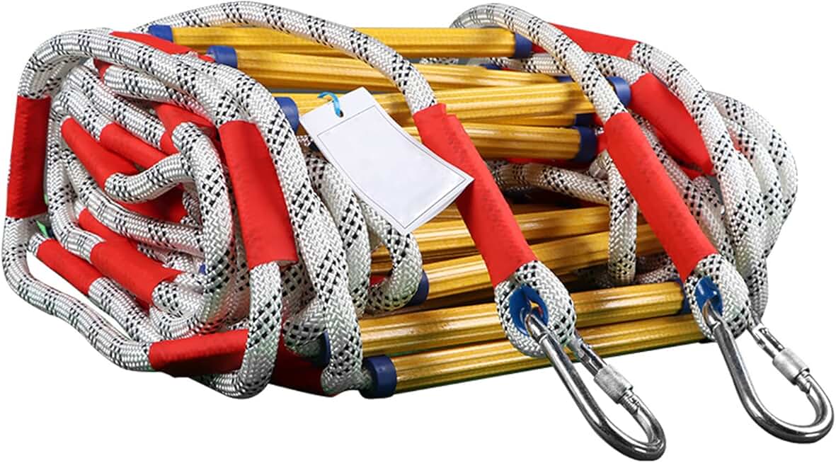 Emergency Rope Ladder Fireproof Rescue Ladder, Fire Escape 2-6 Story ...