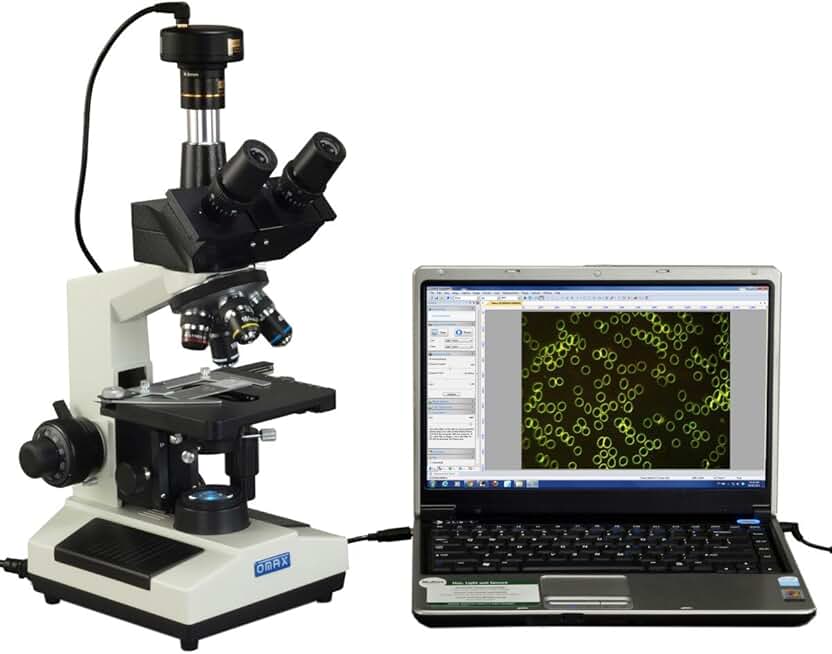 40X-1600X Darkfield Trinocular Compound Biological LED Microscope with ...