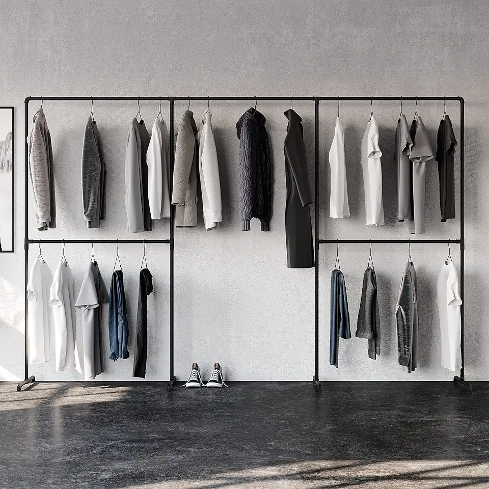 pamo freestanding clothes rail in industrial loft design - LAS III ...