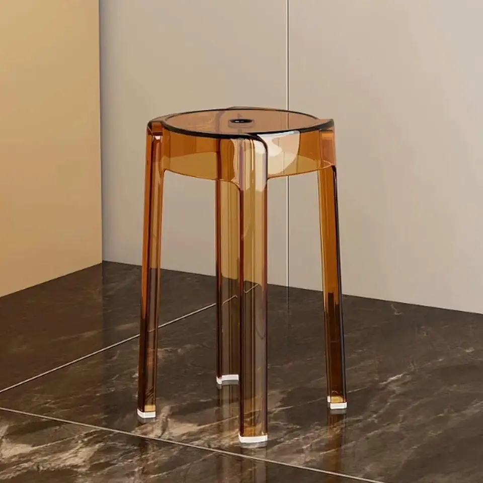 Stackable stools, clear acrylic bar stools, dining chairs, modern high ...