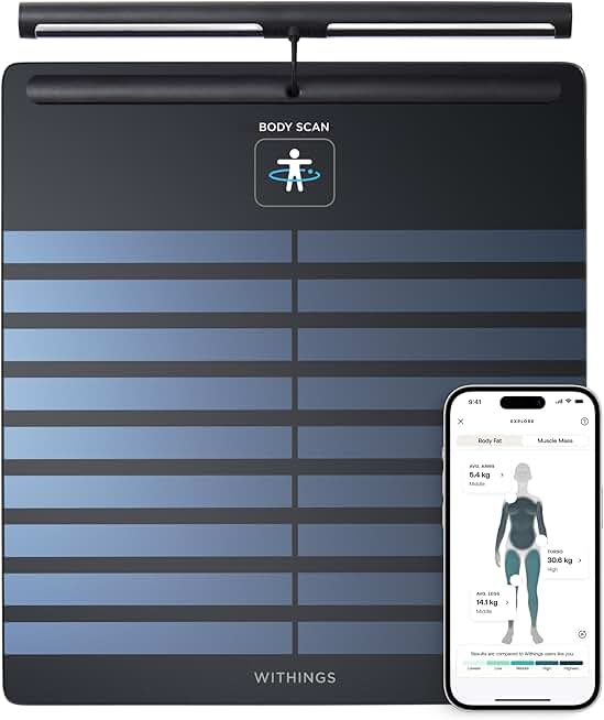 WITHINGS Body Scan - Connected WiFi Scale to Improve Your Health, BIA ...