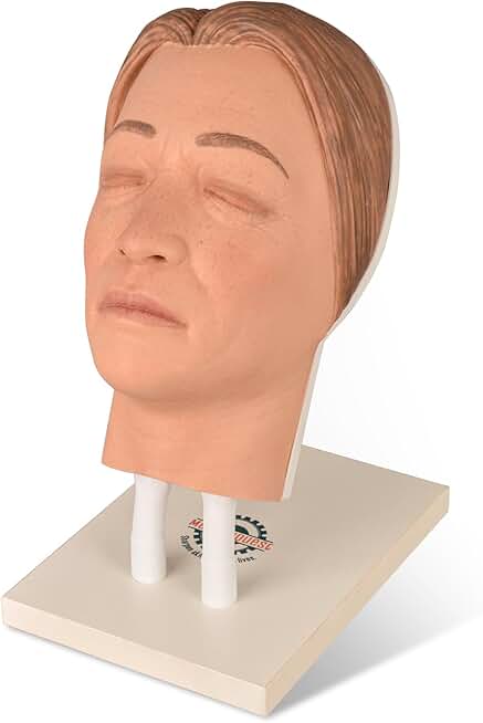 Injection Face Training Model, Silicone Mannequin Face for Injection ...