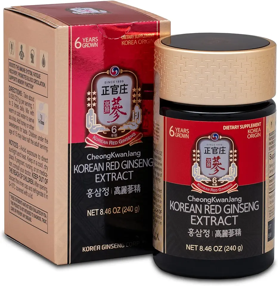 Korean Red Ginseng Extract 240g Jar | Ginseng supplement, Ginseng Tea ...