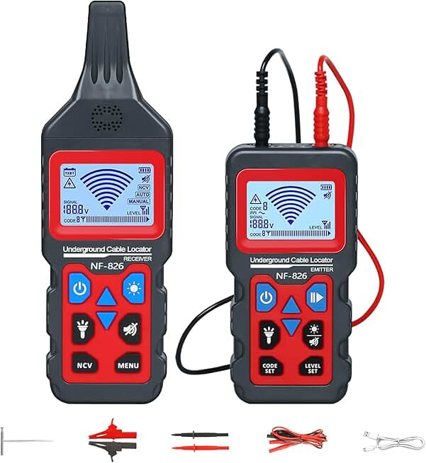 Underground Cable Wire Locator, RockyMars Cable Tester Wire Tracker ...