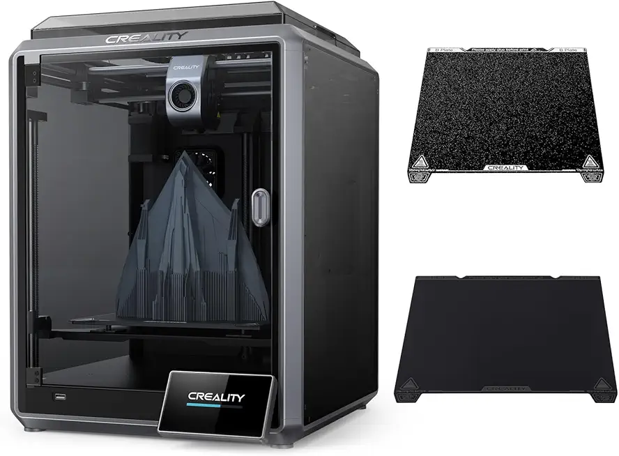 Creality K1 3D Printer Bundle with Creality K1 PEI Build and K1 Smooth PEI Build Plate Kit 235 ...