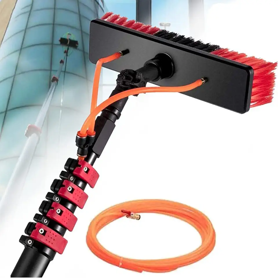 Extension Pole Squeegee Window Washer Combo Telescopic Pole for Window ...