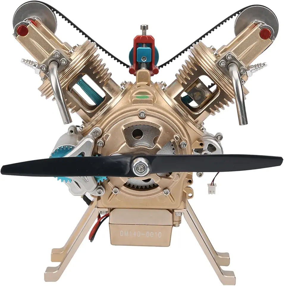 DM14 Cylinder Engine Assembly Kit Metal Building Model Set DIY Engine ...