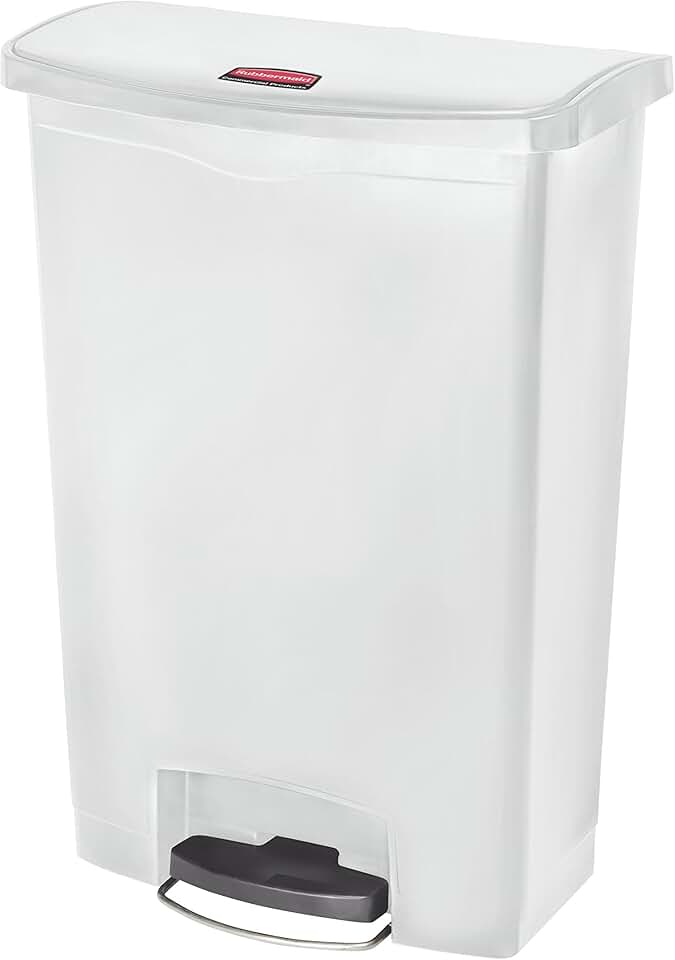 Rubbermaid Commercial Products-1883561 Streamline Slim Step-On Plastic ...