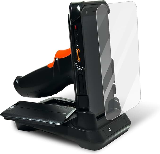 SOLUX PDA Handheld Android Barcode Scanner with Pistol Grip, Charging ...