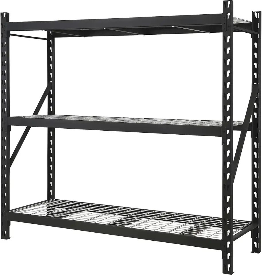Ironton Industrial Shelving Rack, 3 Storage Shelves Steel Construction ...