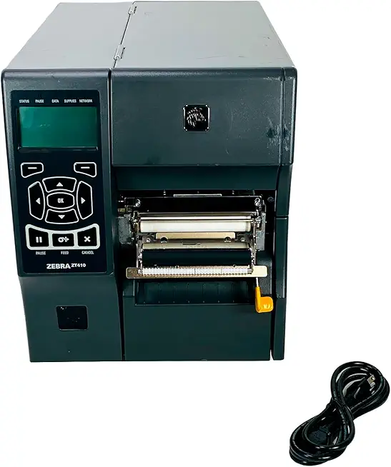 Zebra ZT410 Industrial Direct Thermal Label Printer Peel Rewind LAN USB ...