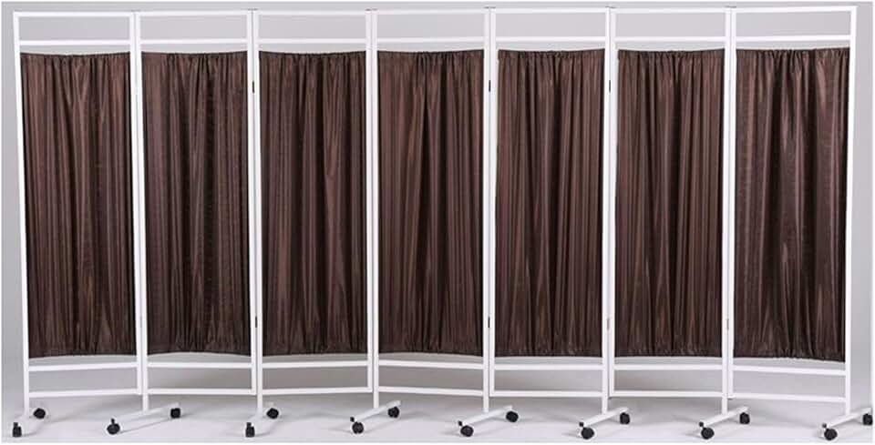 3/4/5/6/7/8 Panels Folding Privacy Screen,6Ft Mobile Medical Privacy ...