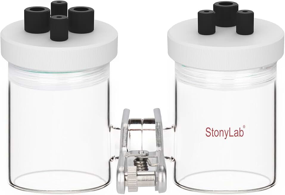 stonylab H-Type Electrolytic Cells, Borosilicate Electrochemical Cell ...