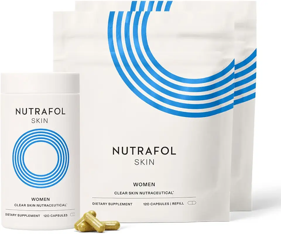 Nutrafol Clear Skin Acne Supplement for Women, Clinically Tested for ...