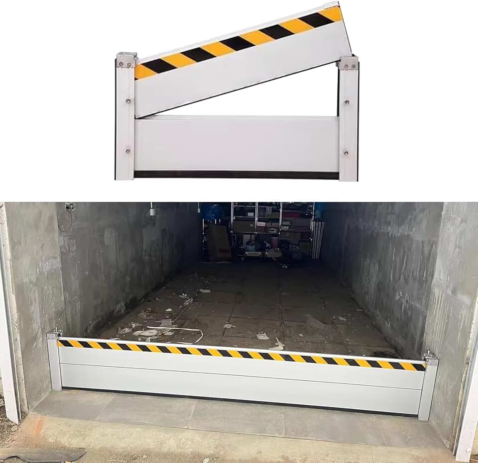 Warehouse Garage Basement Door Flood Barrier Threshold, 1.3ft High ...