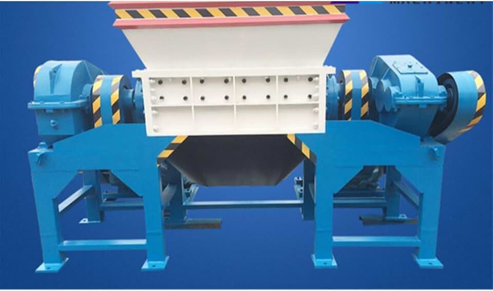 Waste Car Body Tire Recycling Two Shaft Shredder Machine Shredder ...