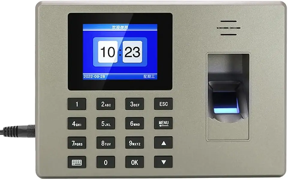 Fingerprint Attendance Machine Staff Check-in Machine Punch Card ...