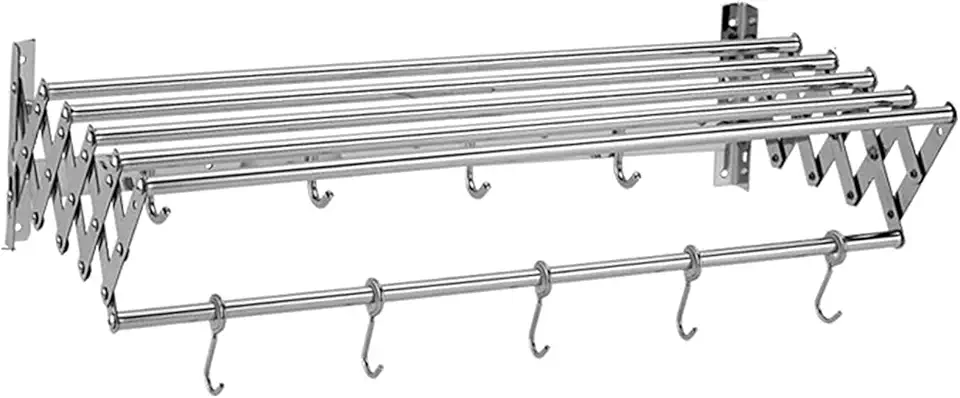 Clothes Drying Rack,Fold Away Racks Wall Mount Drying Rack Mounted ...