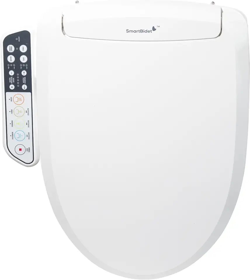 SmartBidet SB-110 Electric Bidet Seat for Elongated Toilets with ...