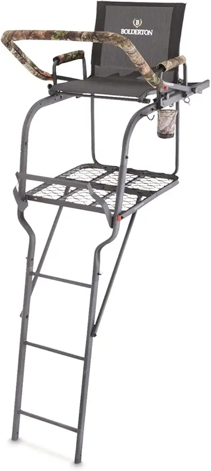 22’ Tree Stand with Grizzly Grip Safety System, Ladder Stands for Deer ...