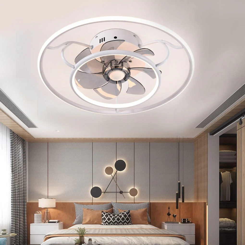 Nordic Frequency Conversion Adjustable Ceiling Fan Lights For Living ...
