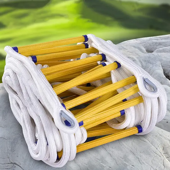 Emergency Fire Escape Rope Ladder, Fire Escape Ladder, with Hooks ...