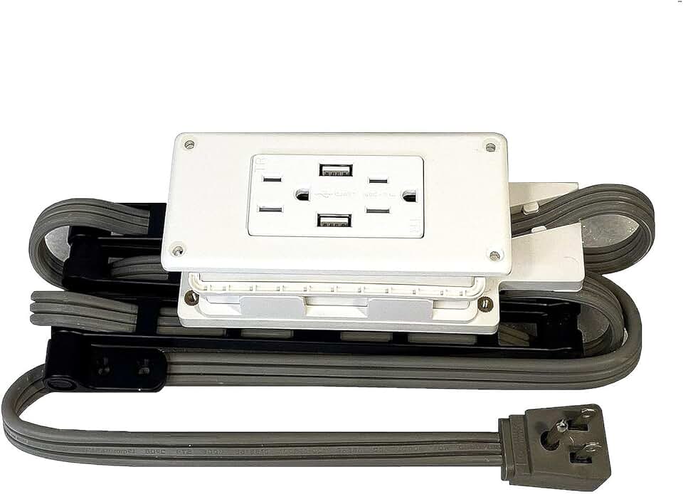 Low Profile USB A in-Drawer Outlet Charging Station (2) USB-A Ports (2 ...