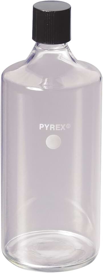 Corning Pyrex Borosilicate Glass Straight Neck Roller Bottles with 38mm ...