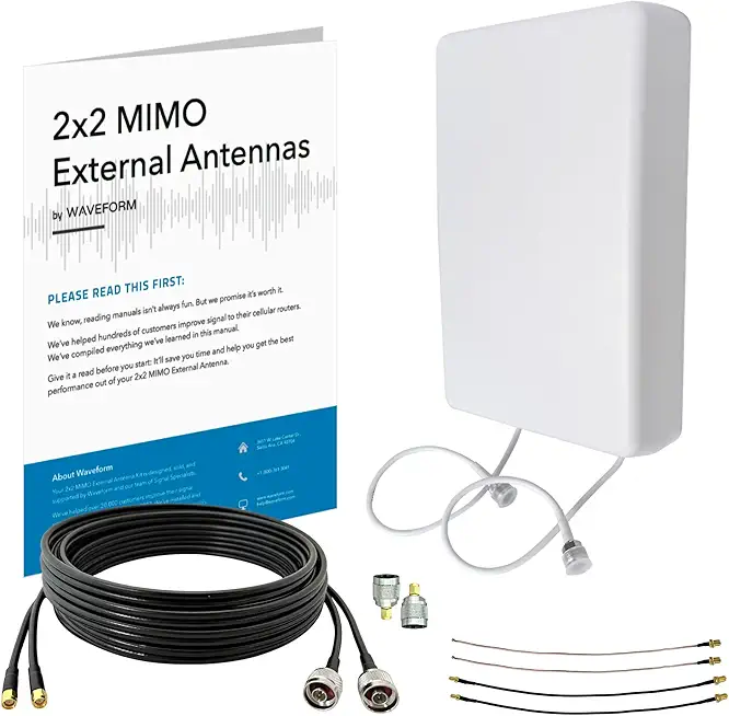 MIMO Panel Antenna Kit by Waveform | +9 dBi Gain | 600-2700 MHz | for ...