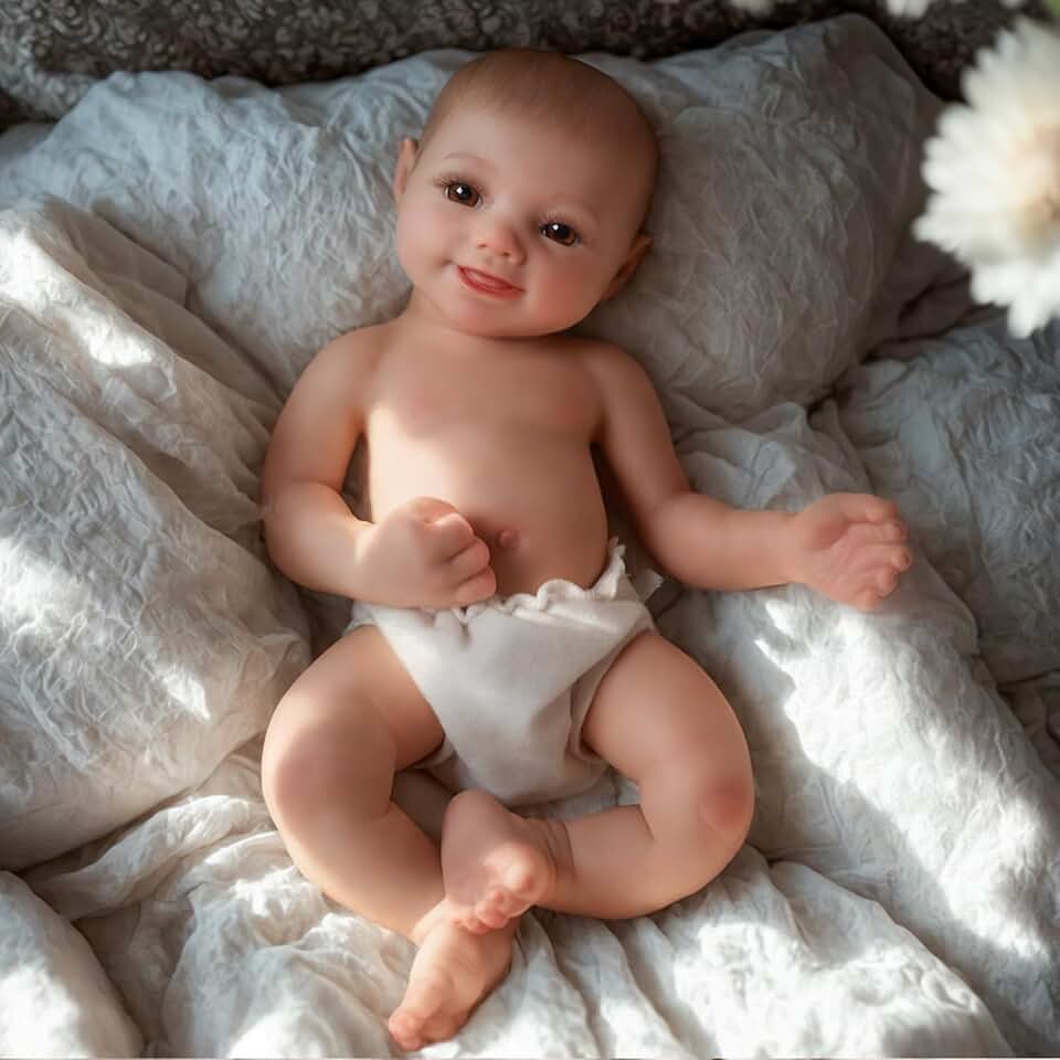 BABESIDE Full Body Silicone Baby - Sunny, 16-Inch 4.4 lb Reborn Baby ...