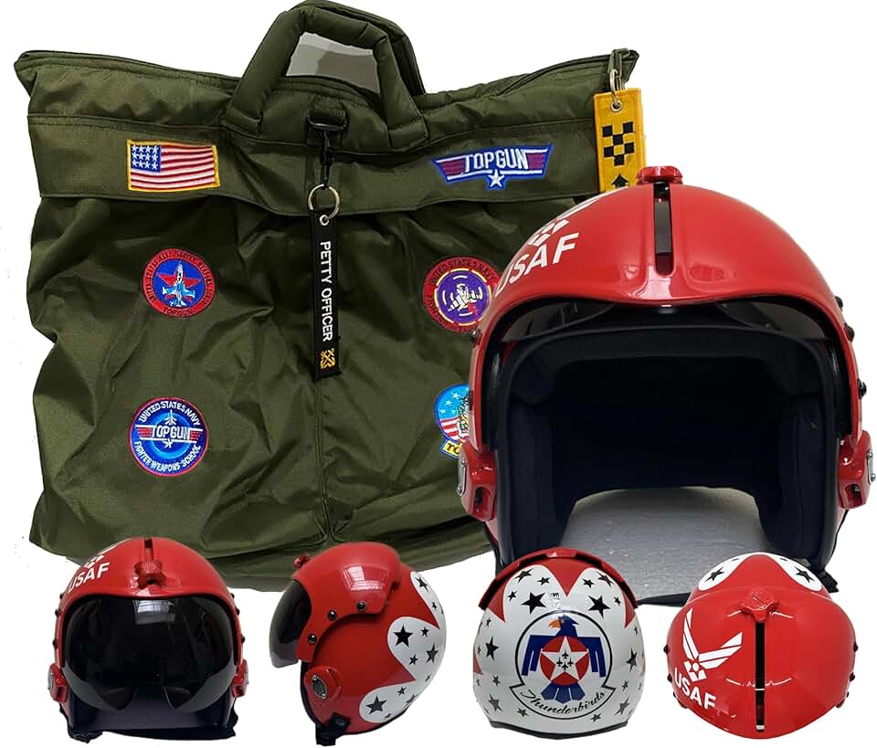 Call Sign Thunderbirds Flight Fighter Pilot Helmet Movie Prop USN HGU ...