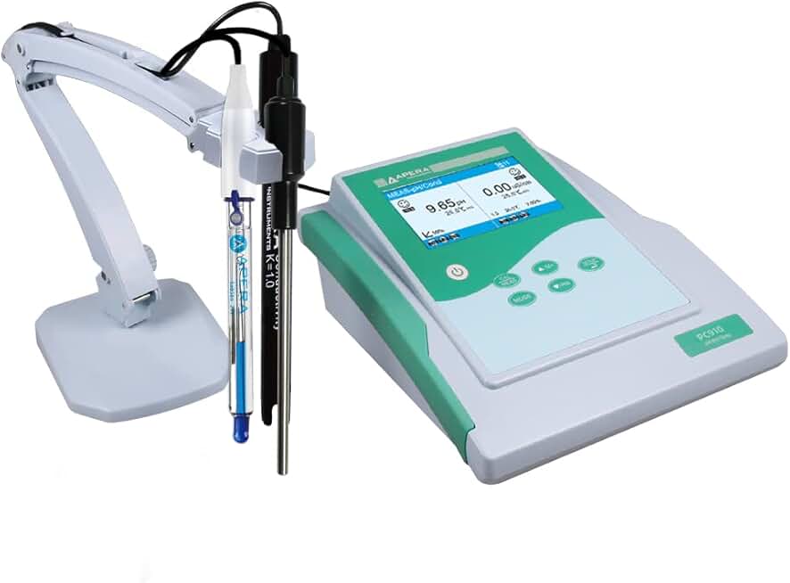 Apera Instruments PC910 Benchtop Dual-Channel pH/Conductivity Meter Kit ...