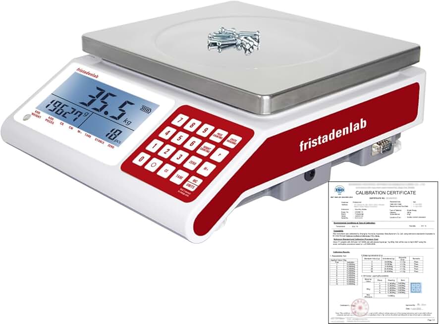 Time-Saving Fristaden Lab Inventory Counting Scale | 30 kg/66 lb ...